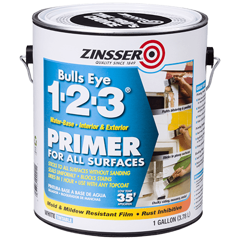 Zinsser® Bulls Eye 1-2-3® Water-Base Primer Product Page