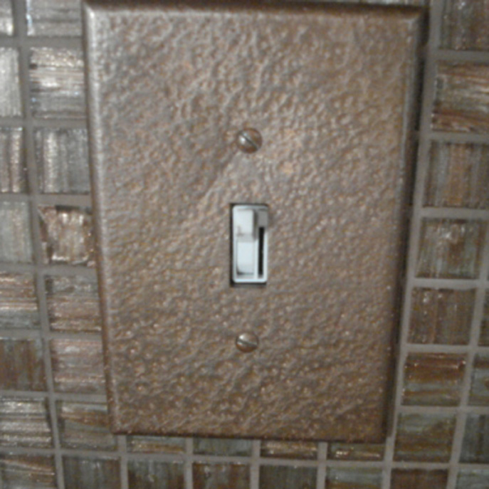 Copper Hammered Outlet Covers