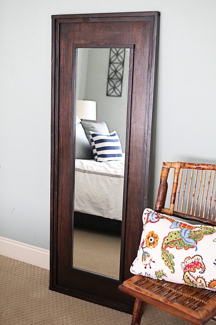 Wood-Framed Mirror
