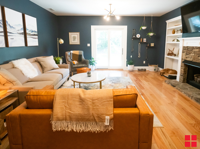 Living Room Paint Color Rust